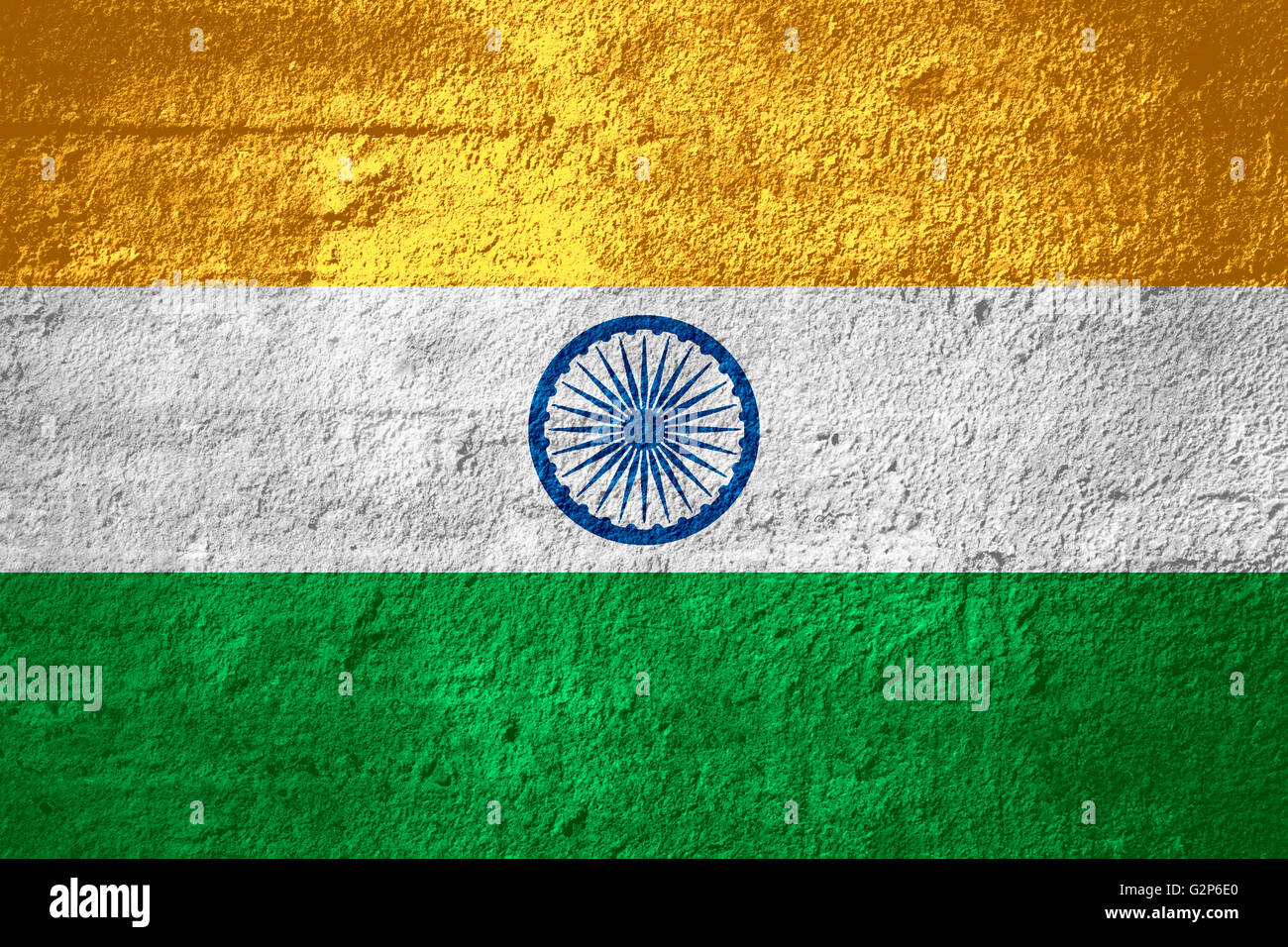 flag of India or Indian banner on rough texture Stock Photo - Alamy