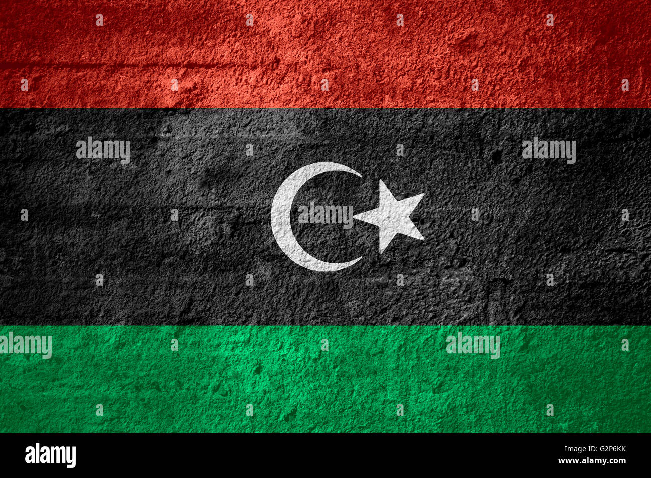 Libya flag hi-res stock photography and images - Alamy