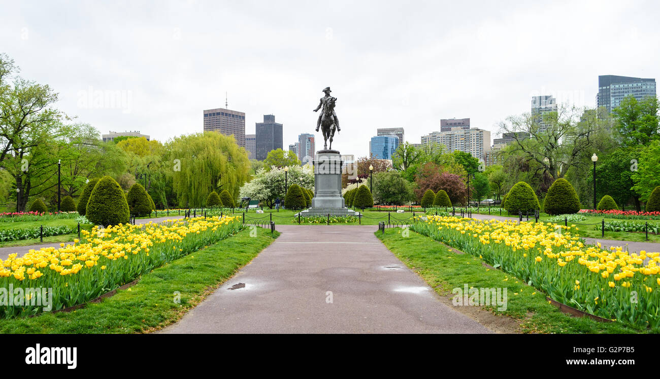Boston common public gardens hi-res stock photography and images - Alamy