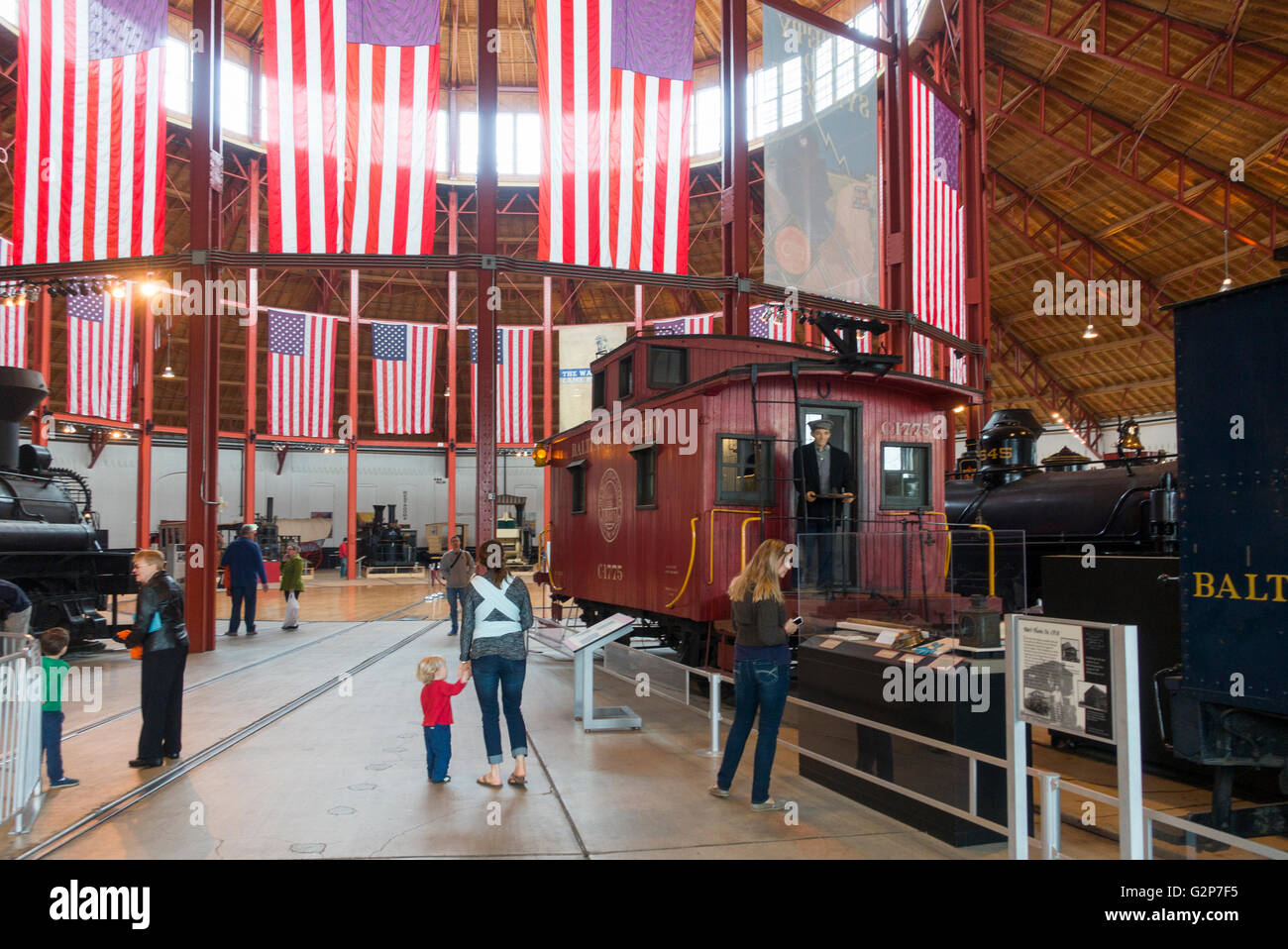 B & O railroad museum in Baltimore Maryland MD Stock Photo - Alamy