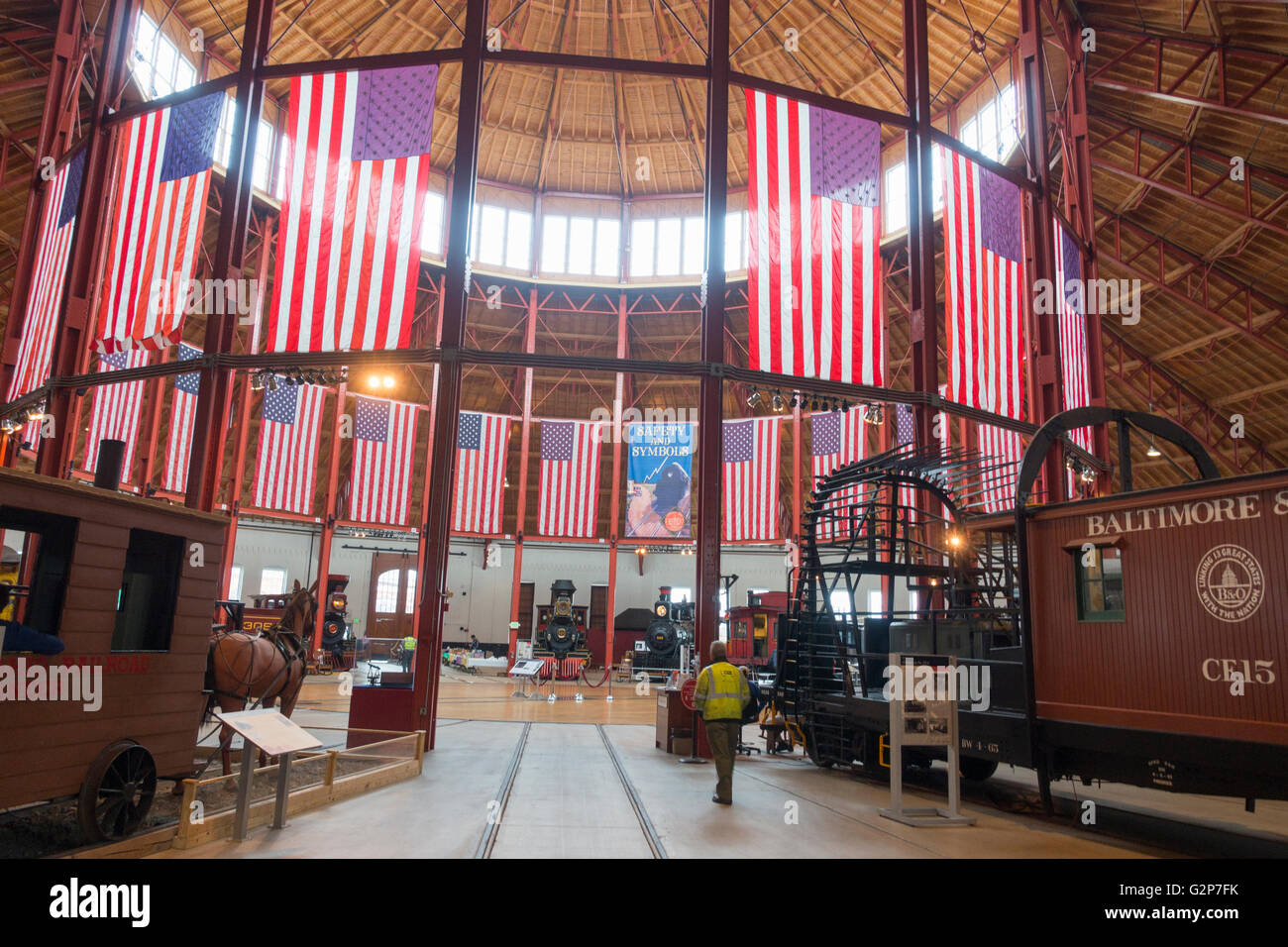 B & O railroad museum in Baltimore Maryland MD Stock Photo - Alamy