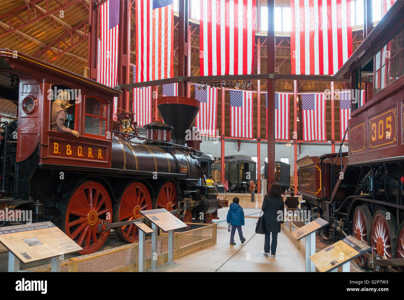 B & O railroad museum in Baltimore Maryland MD Stock Photo - Alamy