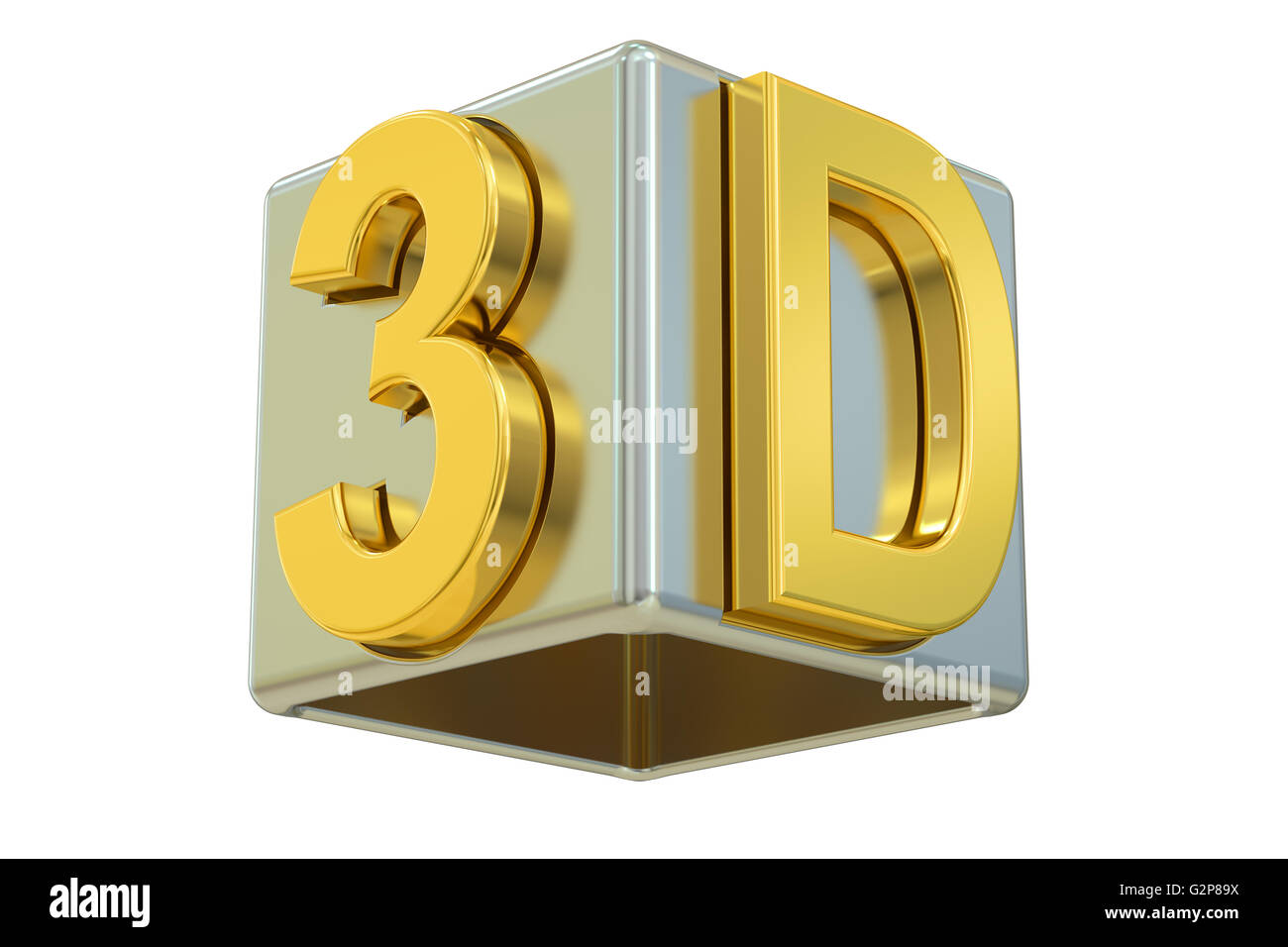3D logo, 3D rendering isolated on white background Stock Photo - Alamy