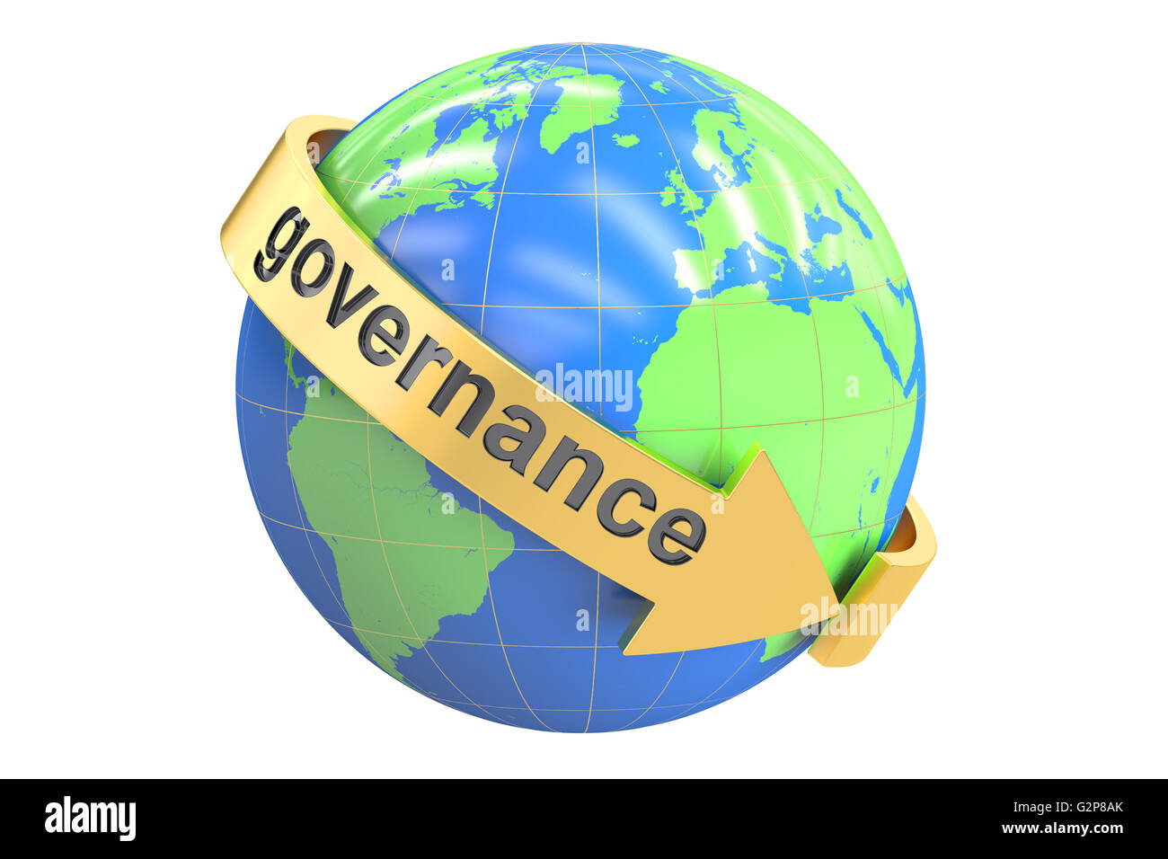 Global Governance concept, 3D rendering isolated on white background ...