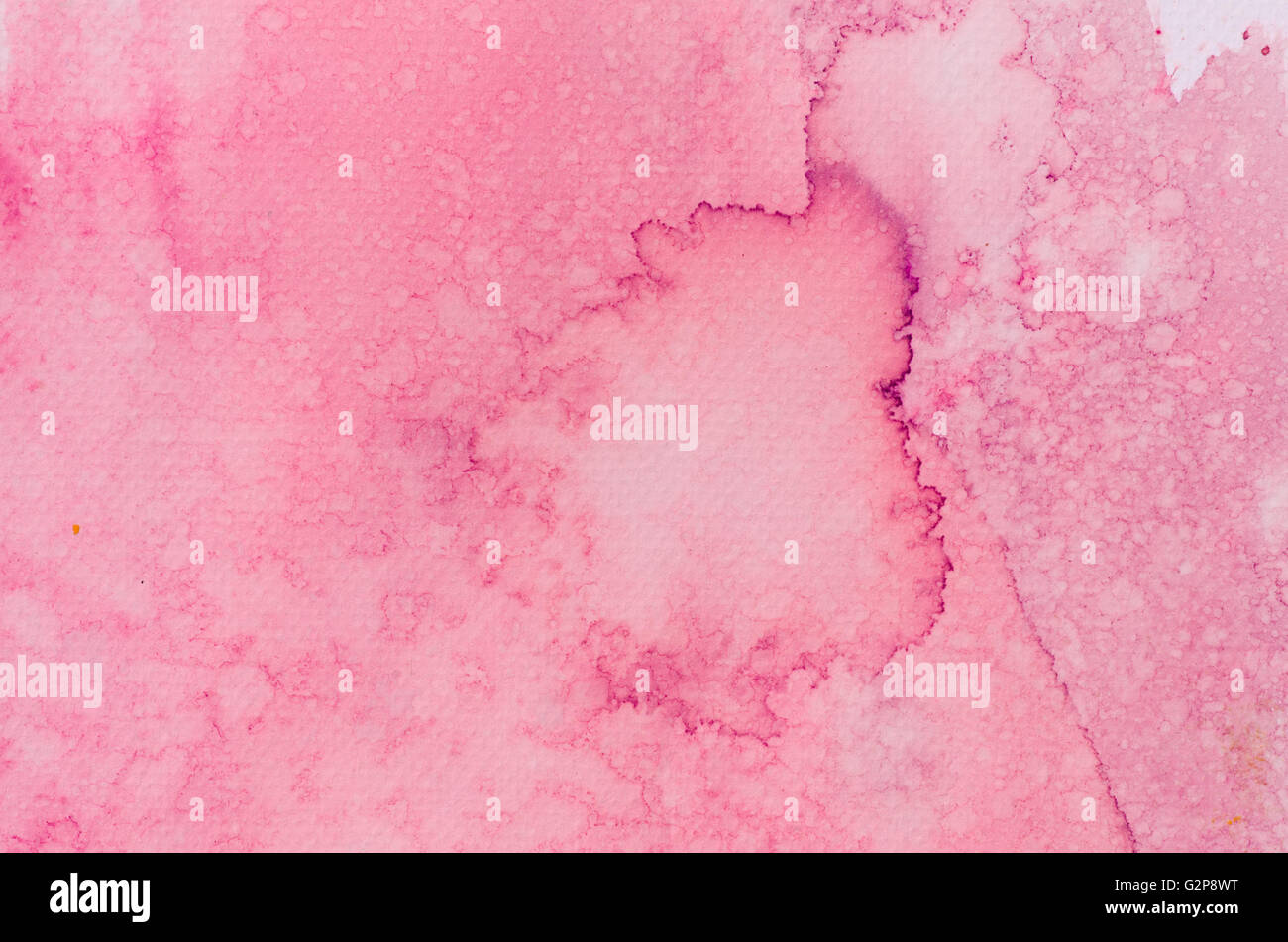 pink watercolor painted on paper background texture Stock Photo - Alamy