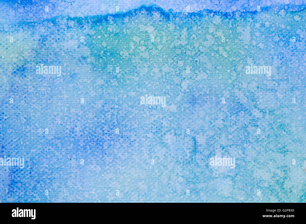 blue watercolor painted on paper background texture Stock Photo - Alamy