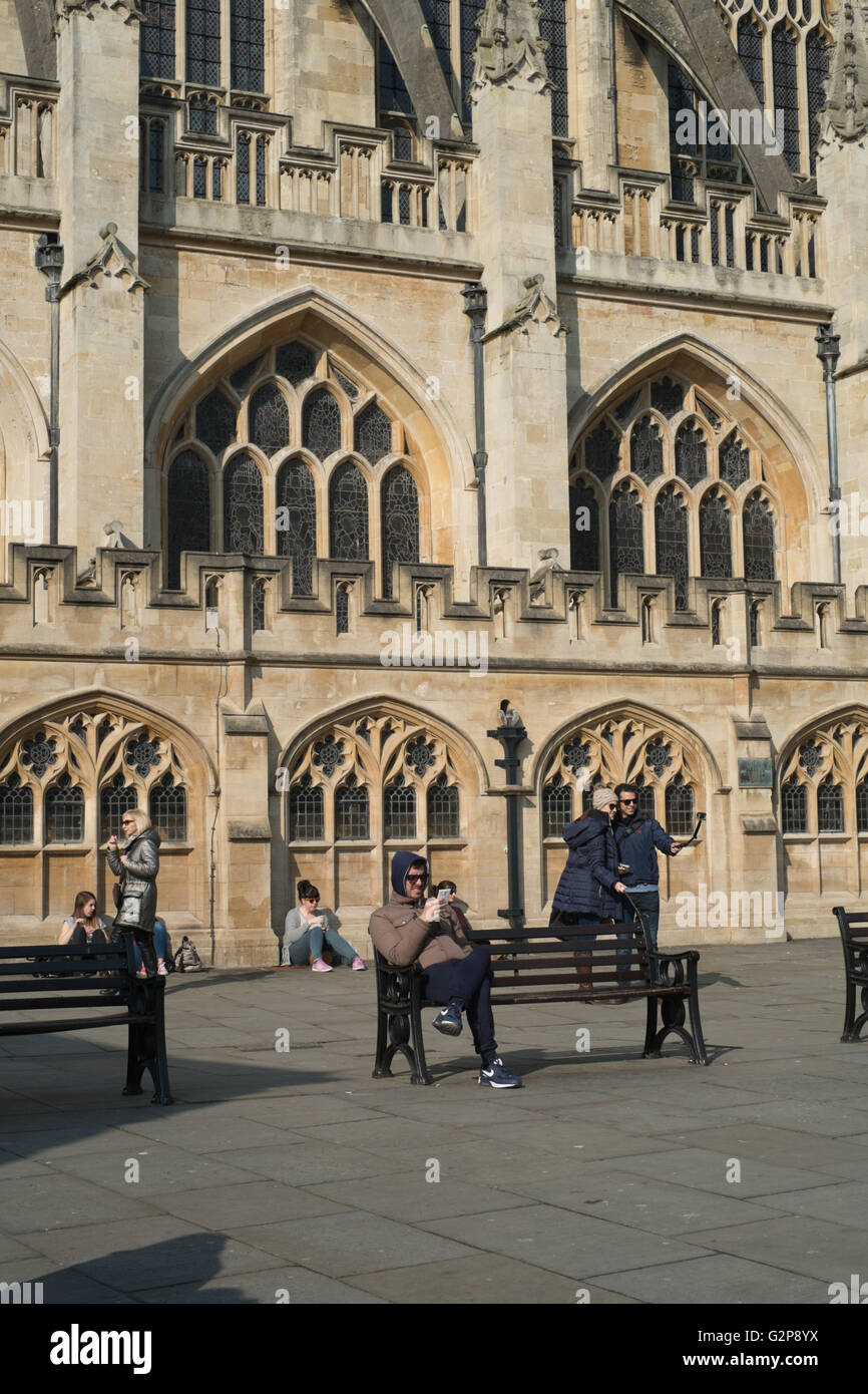 Tourists at bath hi-res stock photography and images - Alamy