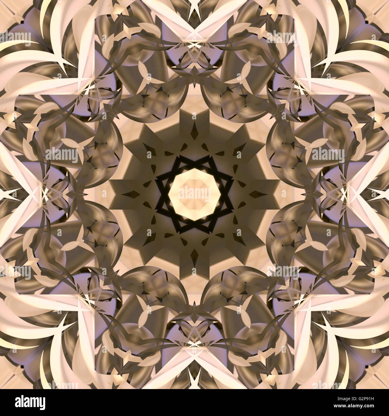 Symmetrical decorative patterns, 3D illustration multicolored Stock ...