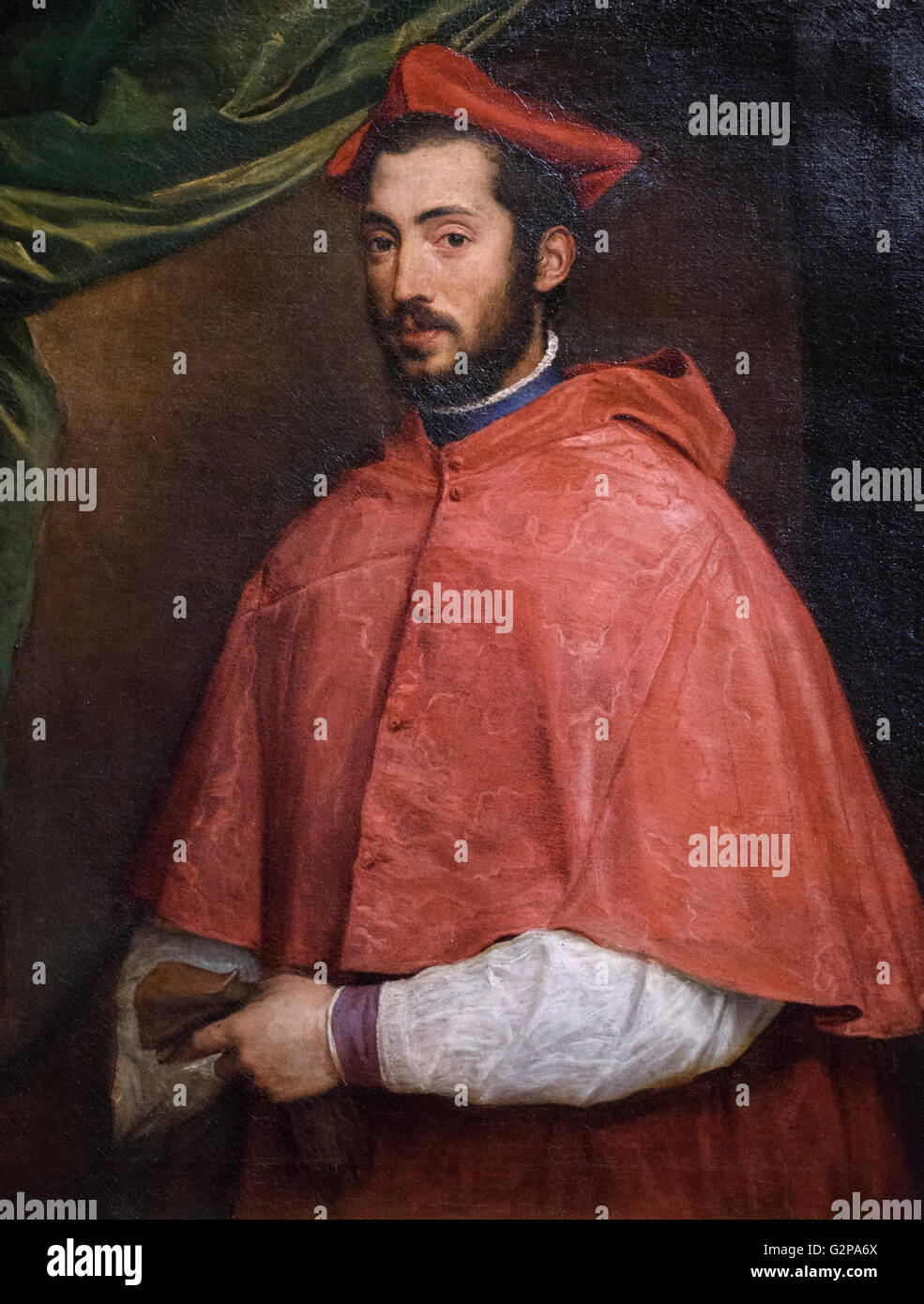 Titian - Tiziano Vecellio (ca. 1488/90-1576), Portrait of Cardinal ...