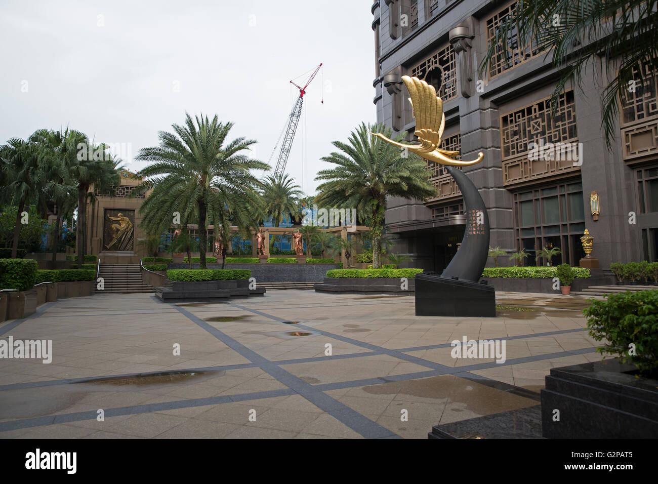 Parkview square Building statues in Singapore Asia Stock Photo - Alamy