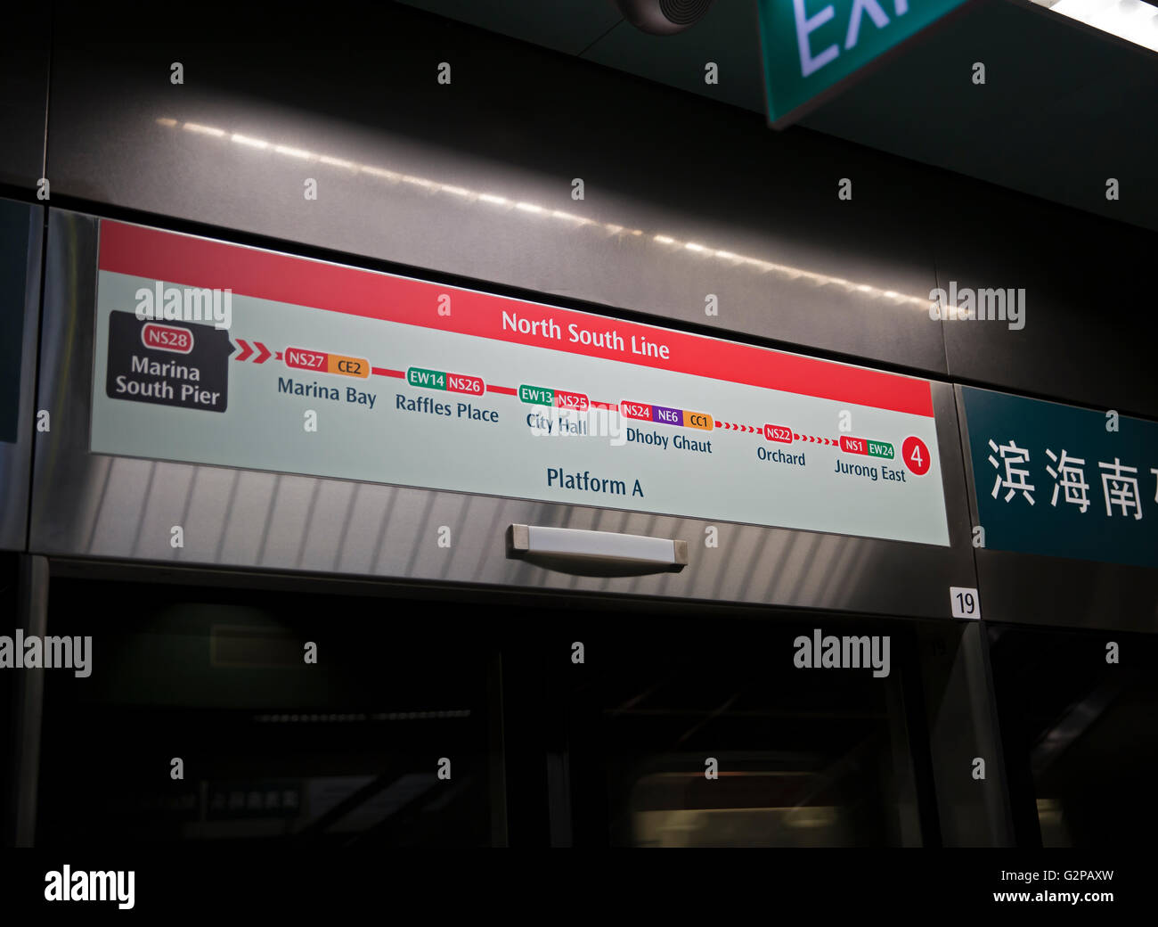 Singapore mrt map hi-res stock photography and images - Alamy