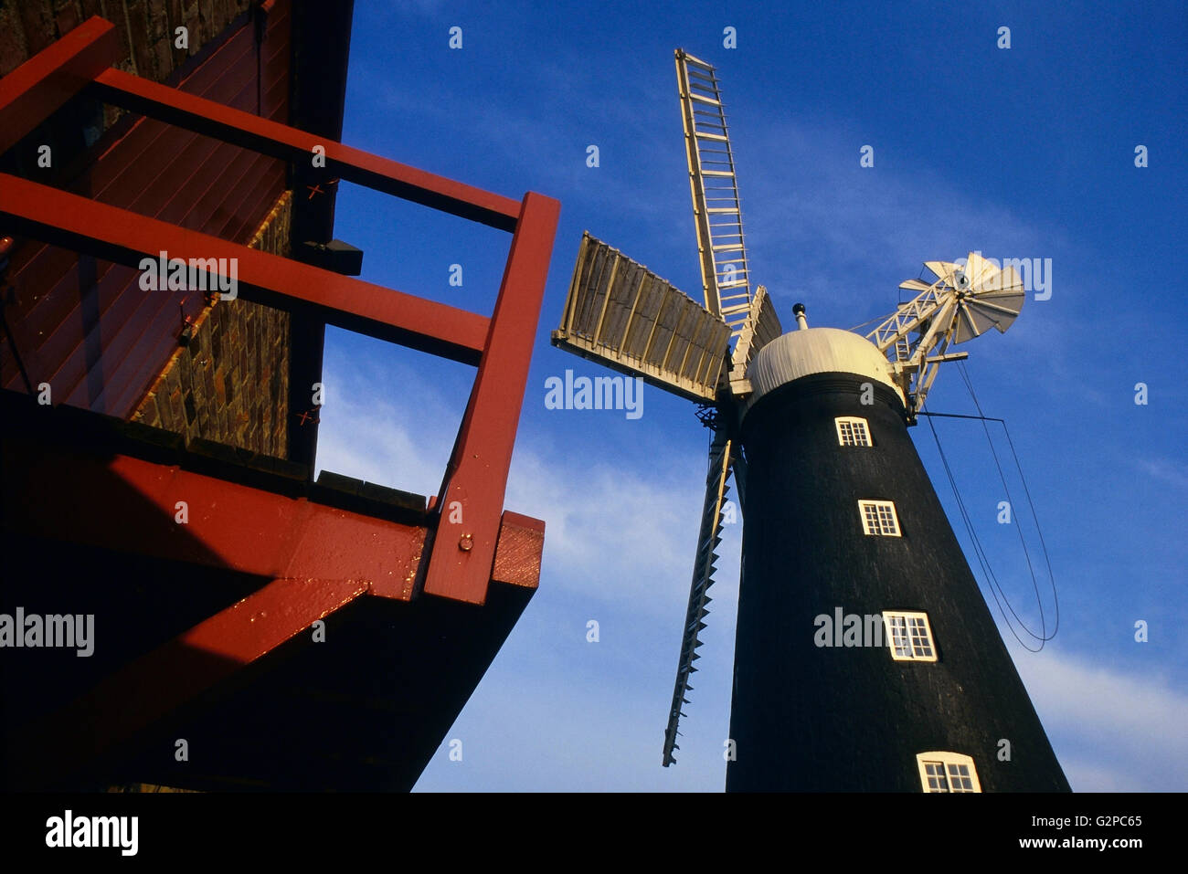 Dobson's Mill at Burgh le Marsh. Lincolnshire. England. UK. Europe ...