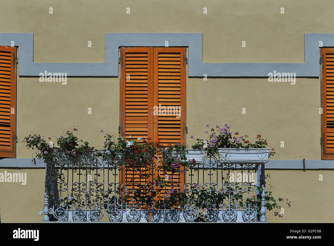 Apartment balcony shutters hi-res stock photography and images - Alamy