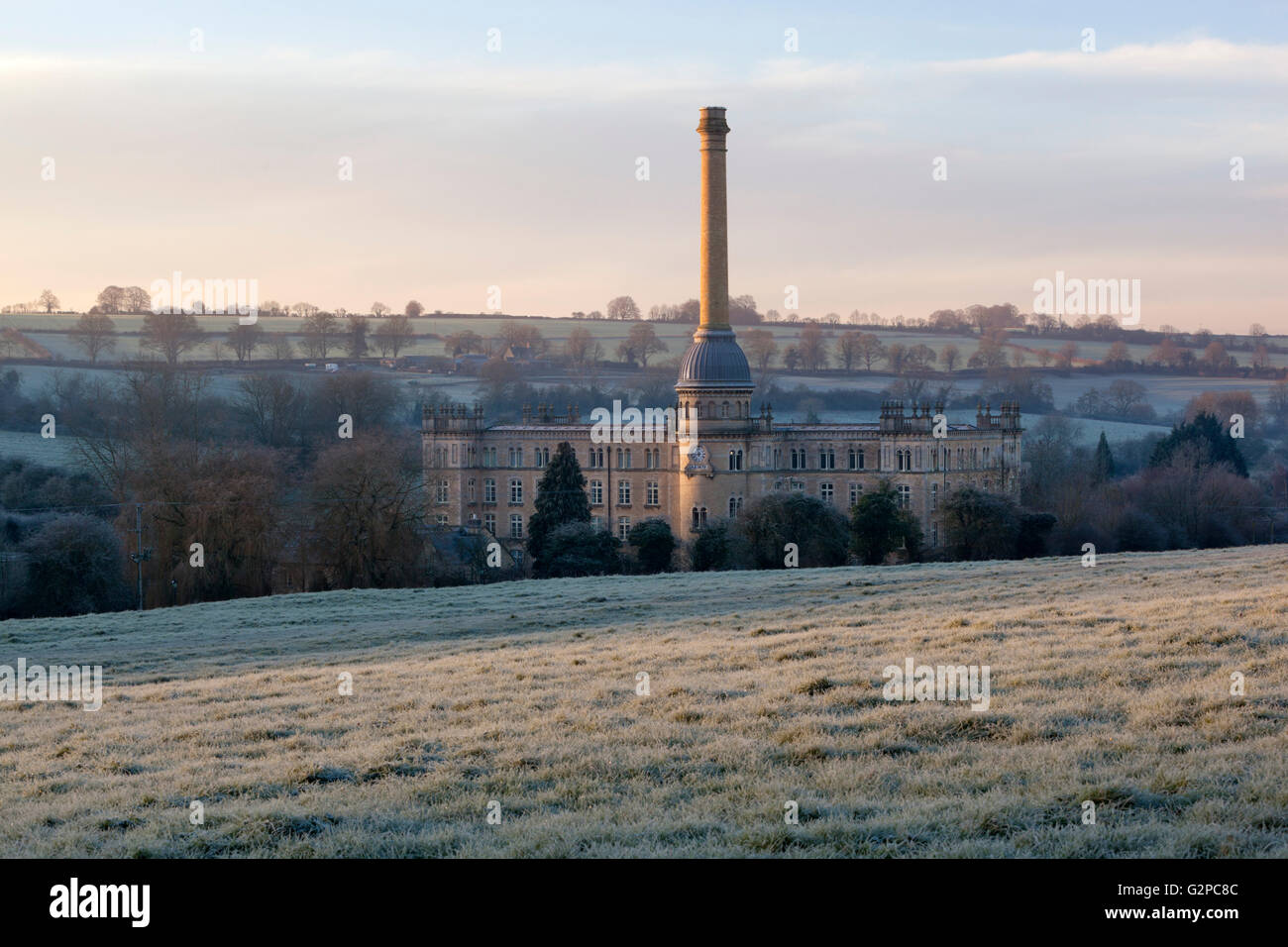 Bliss Mill in frost, Chipping Norton, Cotswolds, Oxfordshire, England ...