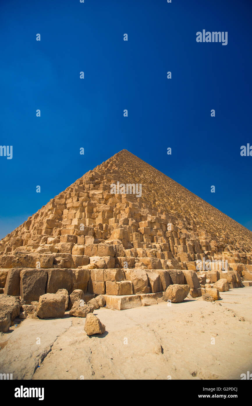 pyramids of the pharaohs in Giza. Cairo, Egypt Stock Photo - Alamy
