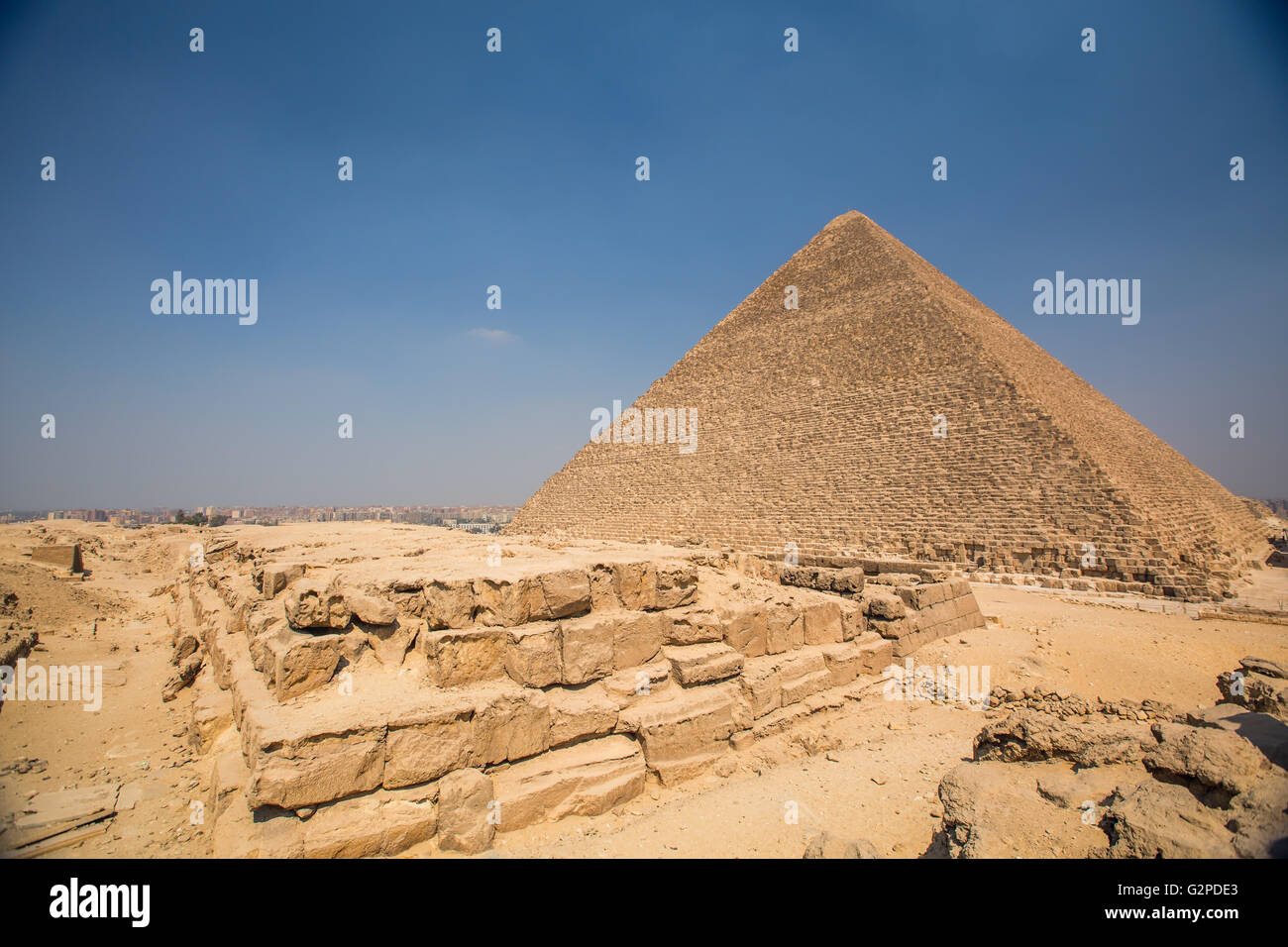 pyramids of the pharaohs in Giza. Cairo, Egypt Stock Photo - Alamy