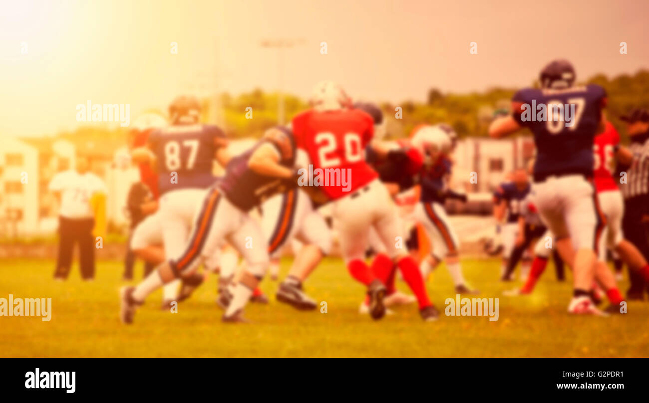 Action football helmet uniform hi-res stock photography and images - Alamy