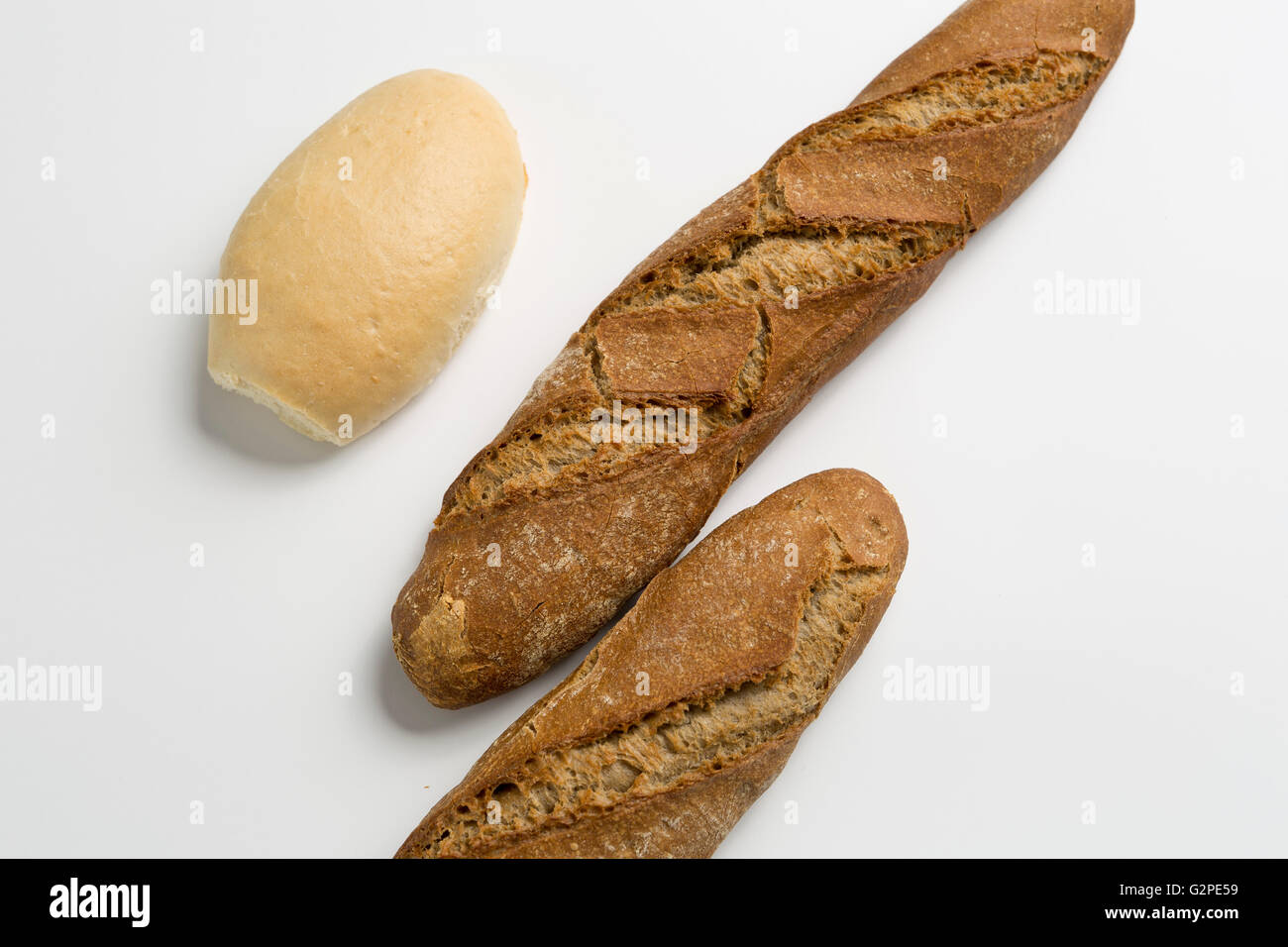 bread isolated on a white background Stock Photo - Alamy