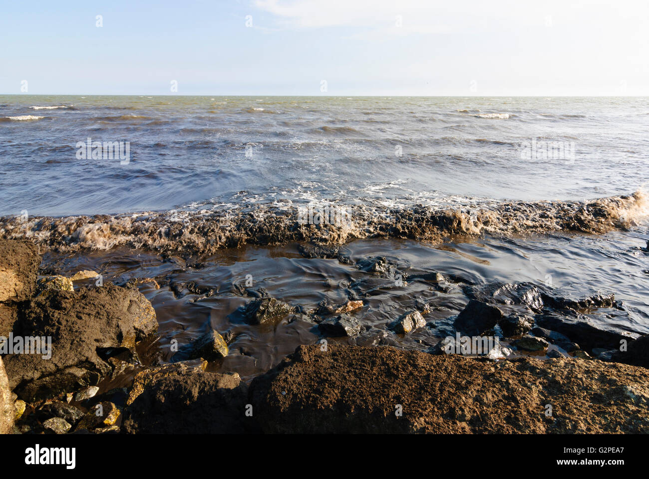 Black Sea, Romania, Dobrogea, Dobruja, Dobrudscha , Sulina Stock Photo ...