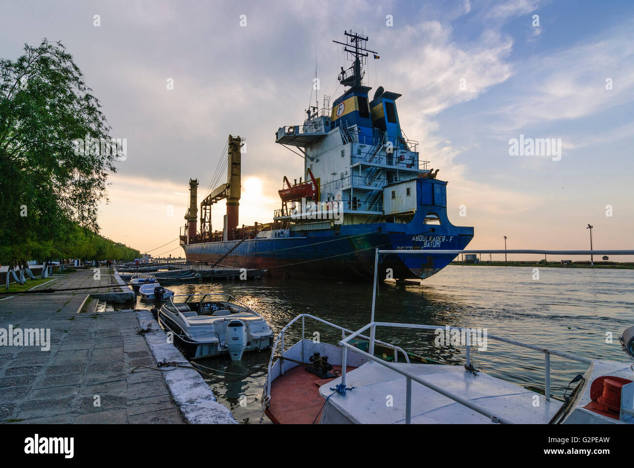 Cargo ship danube delta hi-res stock photography and images - Alamy