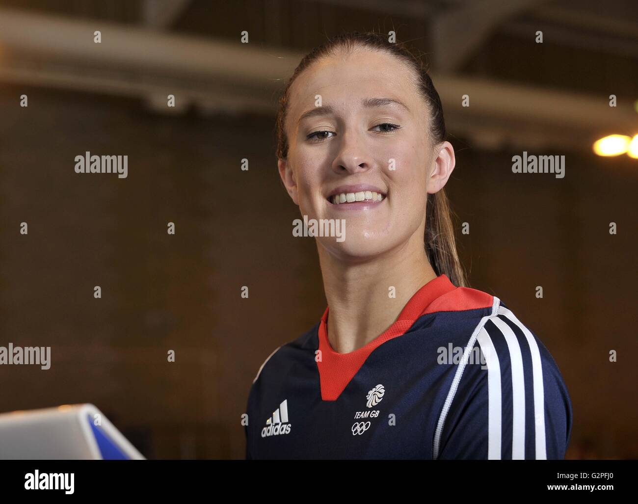 Aldershot, UK. 01st June, 2016. Katie Clark (Synchronised swimming duet ...
