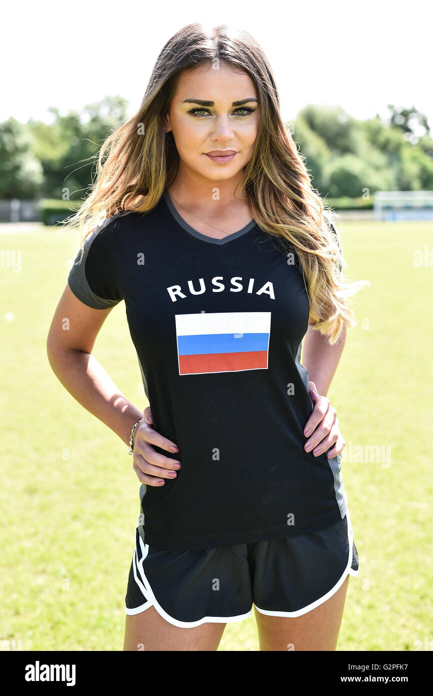 Rust, Germany. 01st June, 2016. Julia Redko (Russia) stands on a sports ...