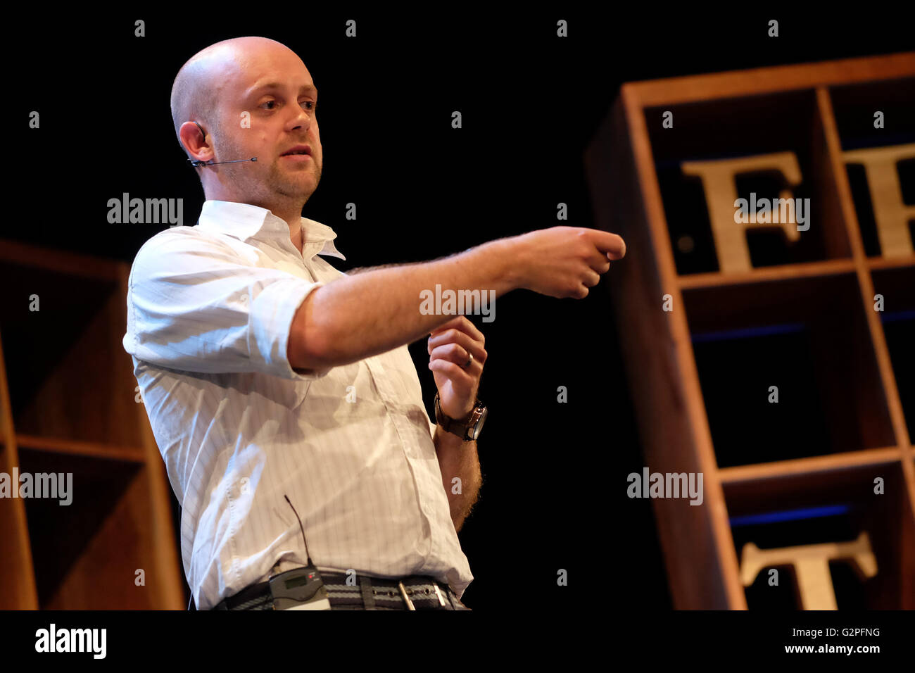 Hay Festival, Wales, UK - June 2016 - Author and Professor of ...