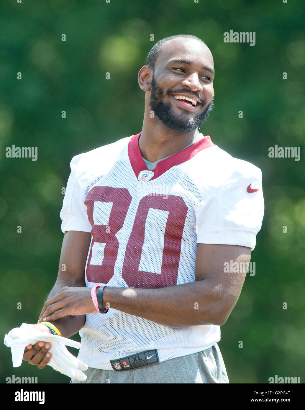 Washington Redskins wide receiver Jamison Crowder (80) smiles as he ...