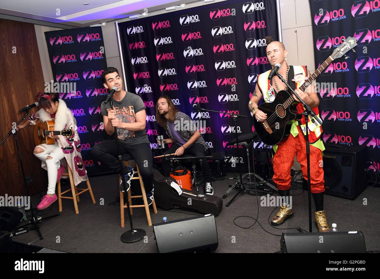 New York, NY, USA. 1st June, 2016. JinJoo Lee, Joe Jonas, Jack Lawless ...