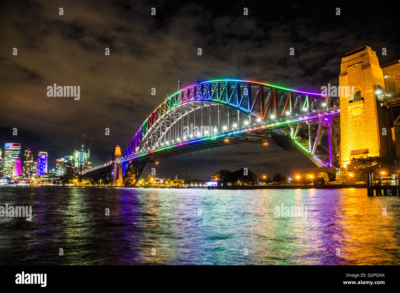 Sydney, Australia - 1st June 2016: The Vivid Sydney Light Show Festival ...