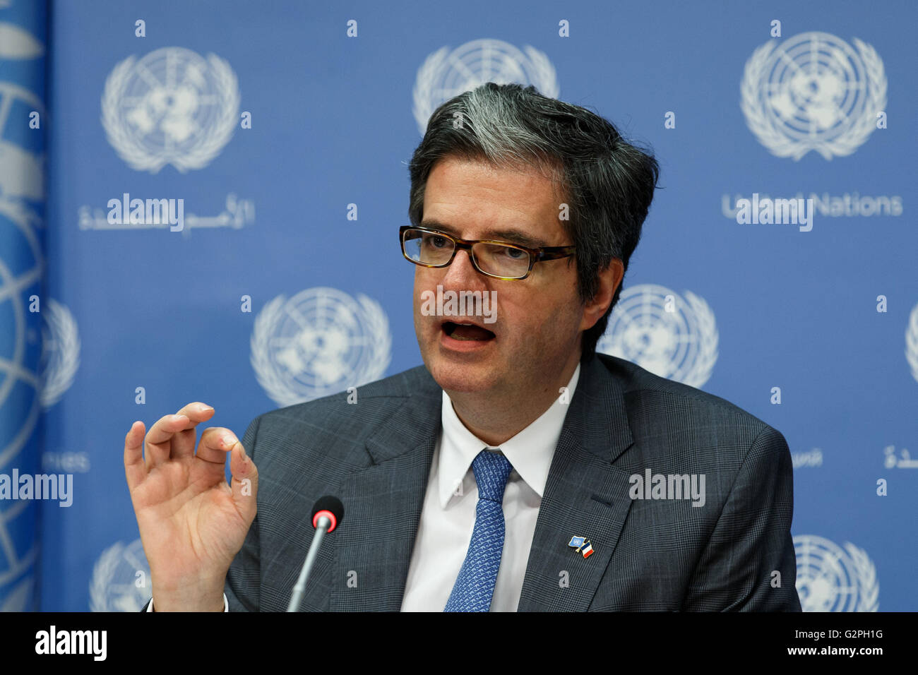 United Nations, UN headquarters in New York. 1st June, 2016. Francois ...