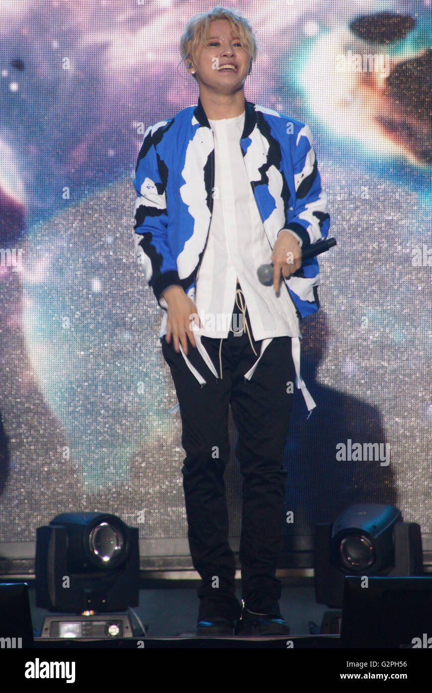 Jun-Su (JYJ), May 30, 2016 : XIA (Junsu) attends the 4th album ...