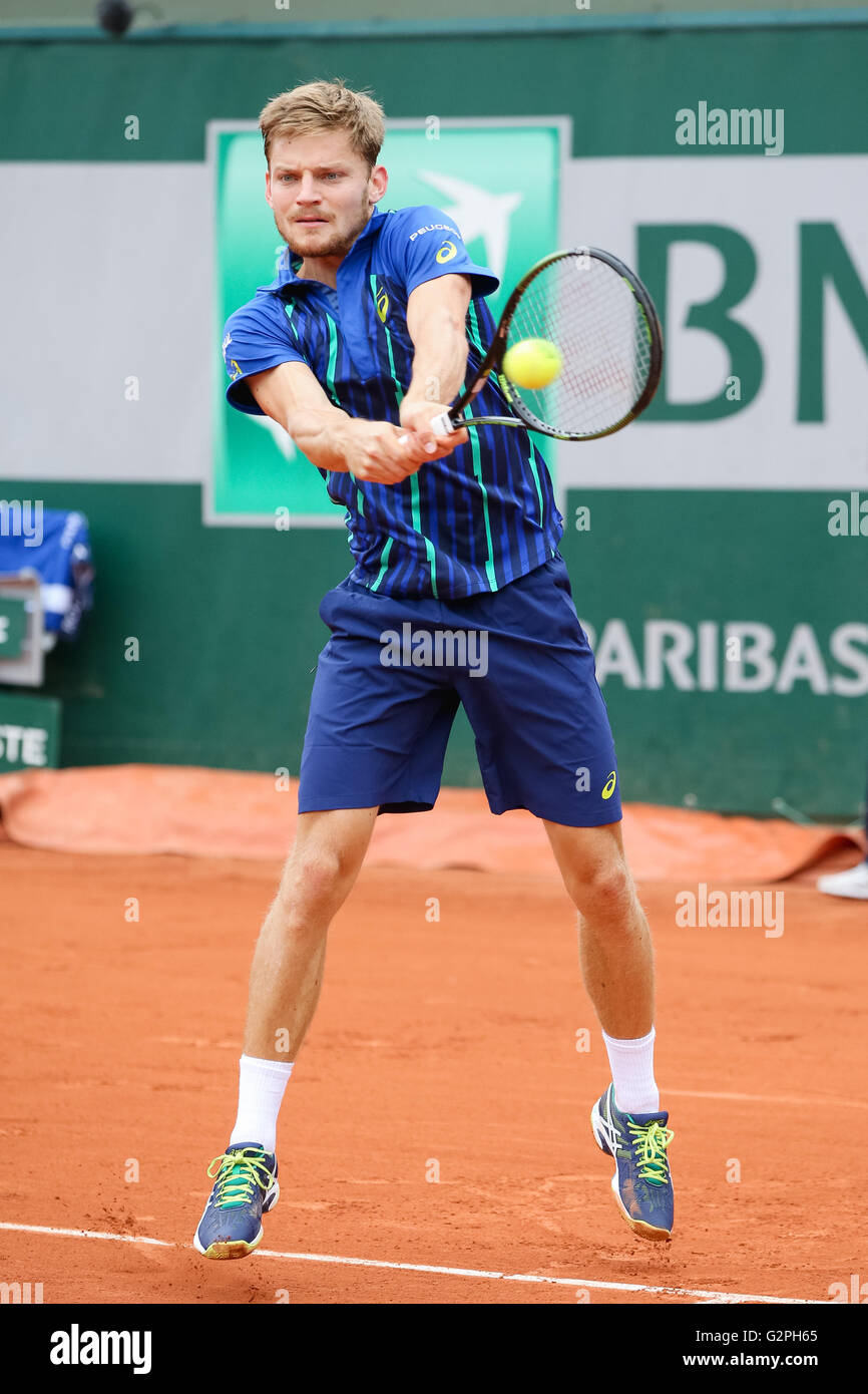 Goffin 2016 roland garros hi-res stock photography and images - Alamy
