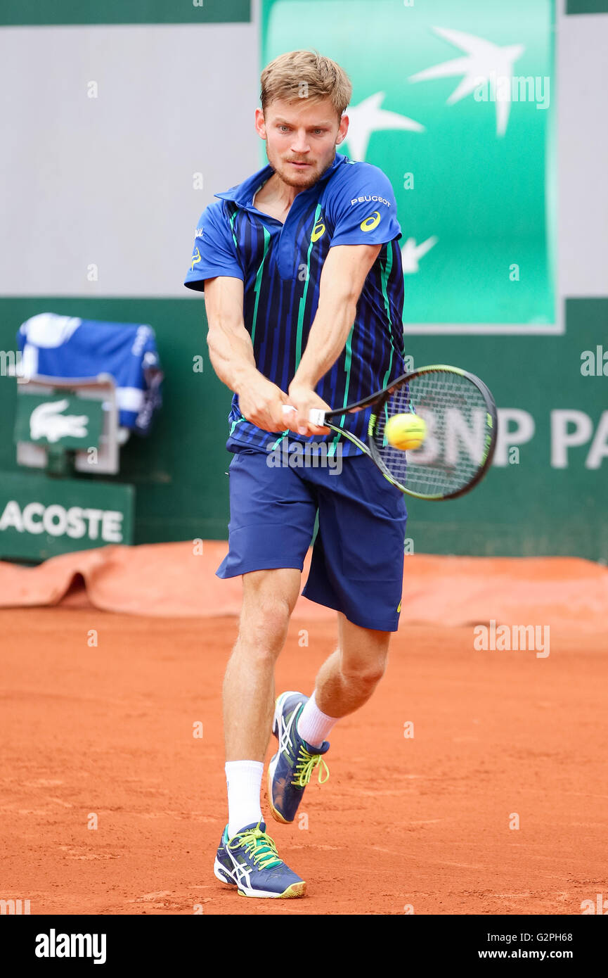Goffin 2016 roland garros hi-res stock photography and images - Alamy