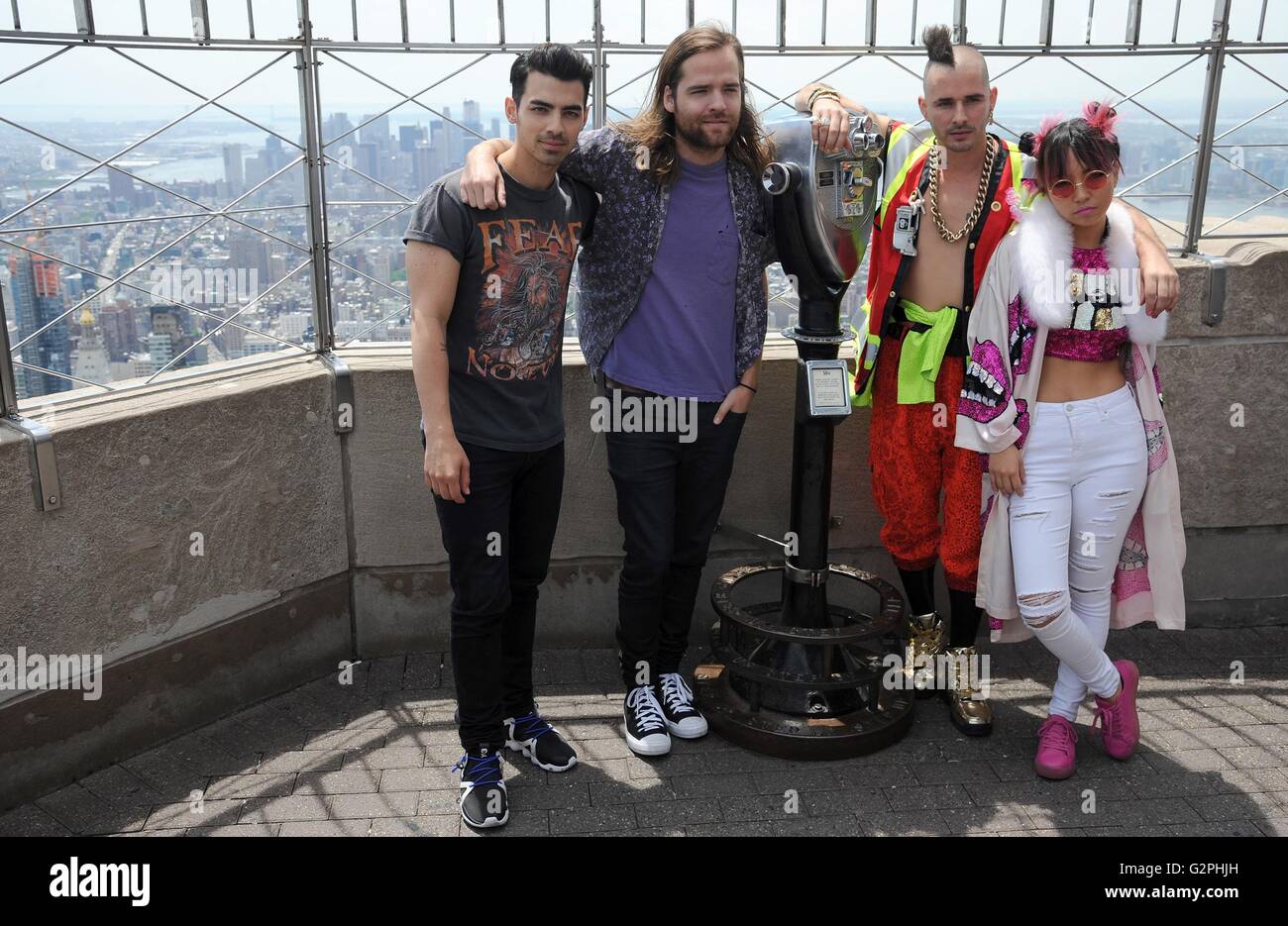 New York, NY, USA. 1st June, 2016. Joe Jonas, Jack Lawless, Cole ...