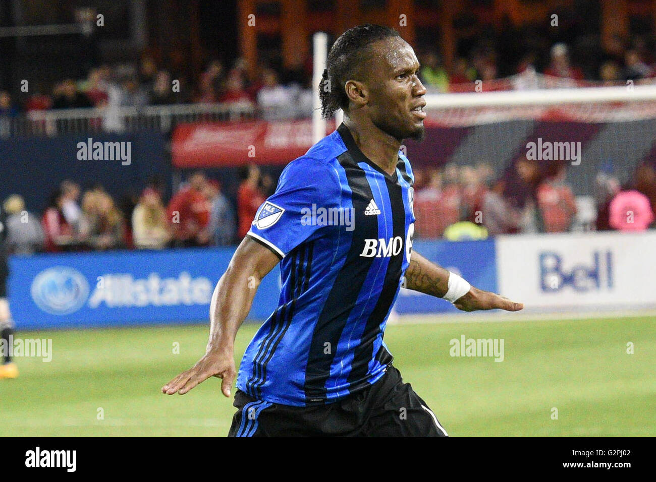 June 1, 2016: Montreal Impact forward Didier Drogba (11) celebrates his ...
