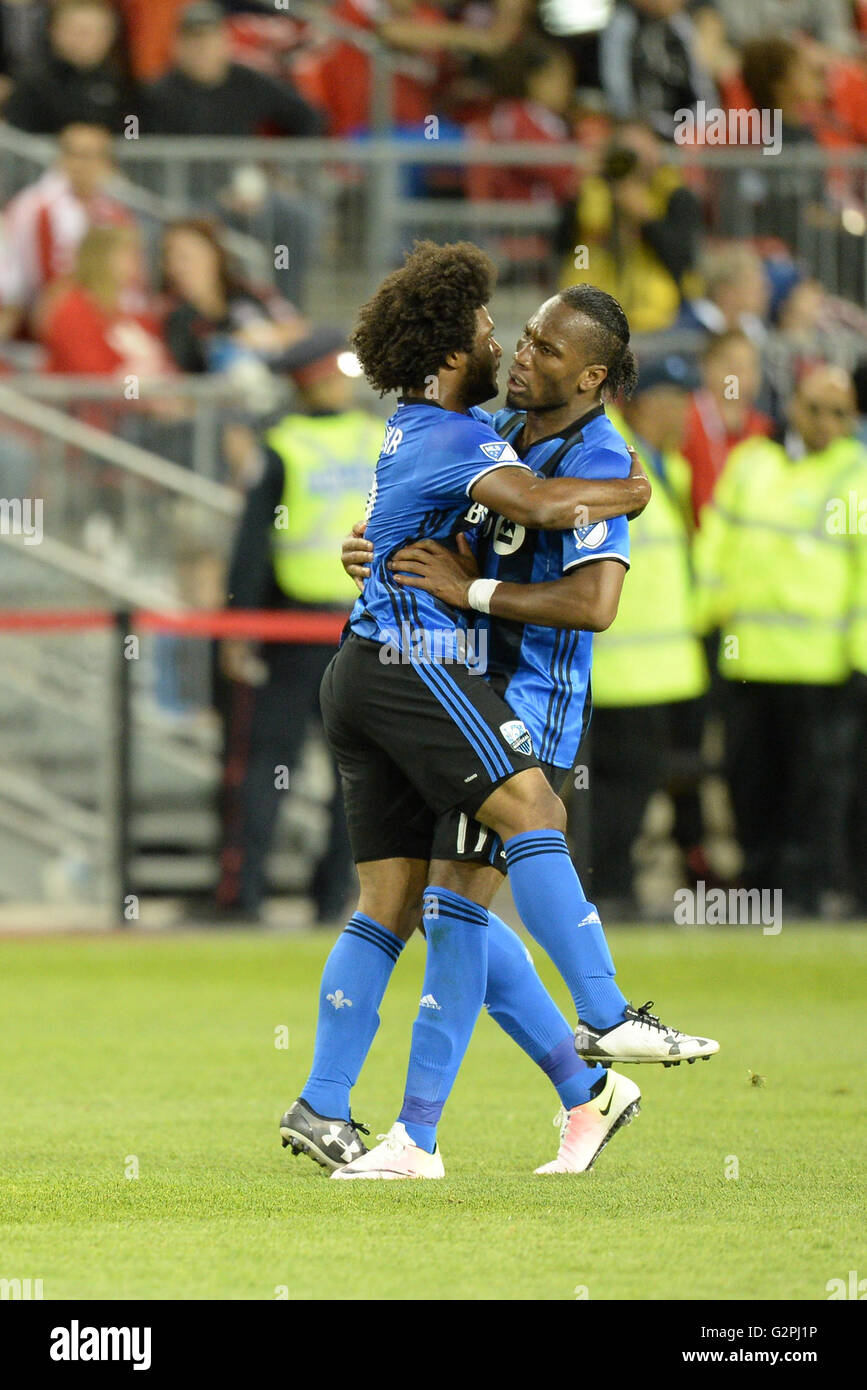 June 1, 2016: Montreal Impact forward Michael Salazar (19) celebrates ...