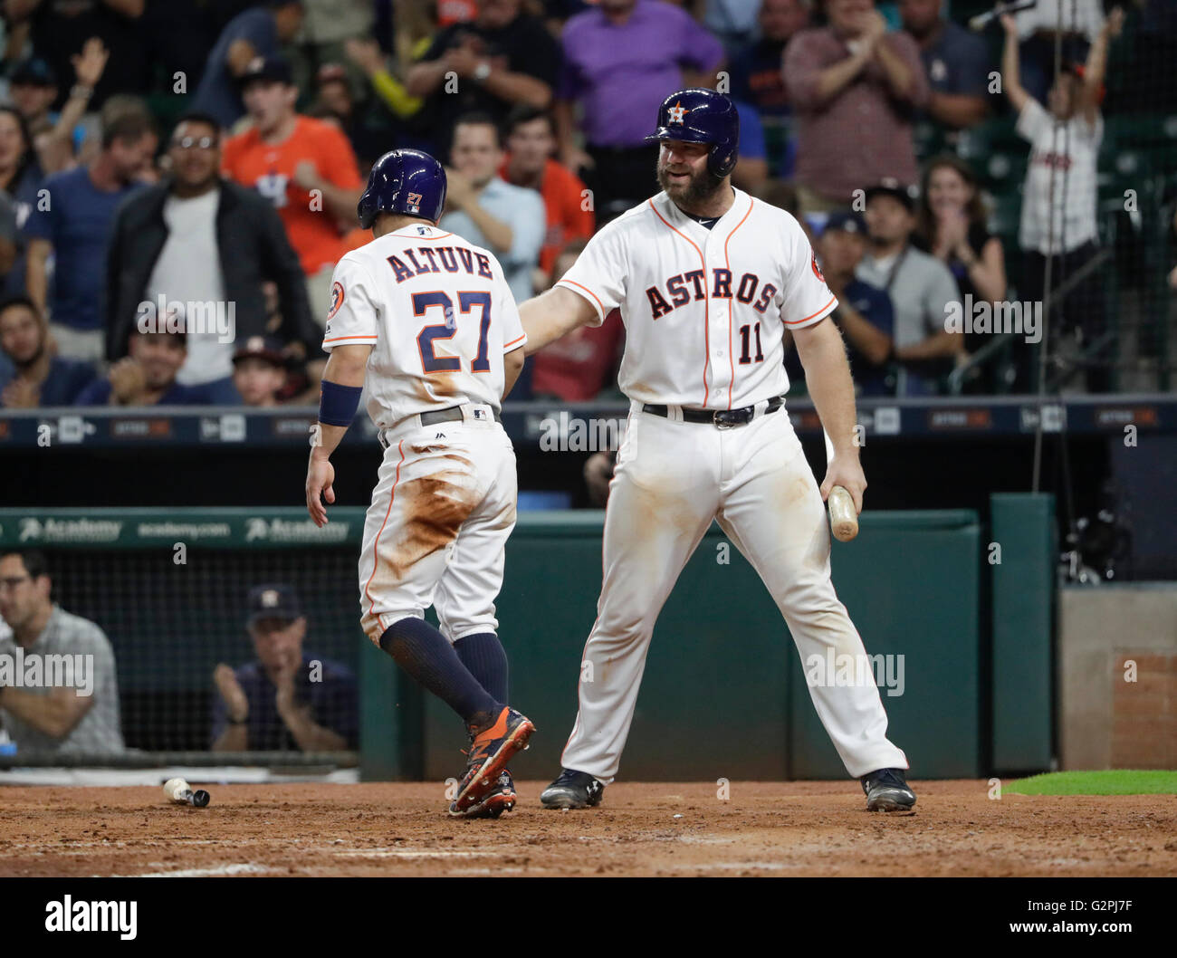 Houston, TX, USA. 1st June, 2016. Houston Astros designated hitter Evan ...