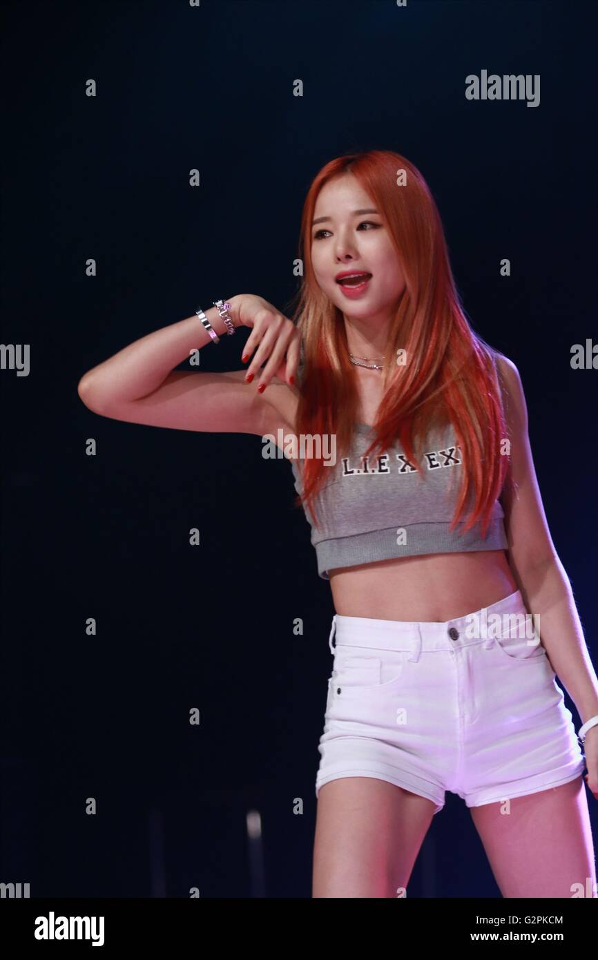 EXID attends the showcase of their new album Street in Seoul, Korea on ...