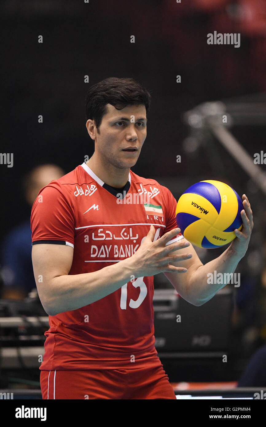 Tokyo Metropolitan Gymnasium, Tokyo, Japan. 2nd June, 2016. Mahdavi ...