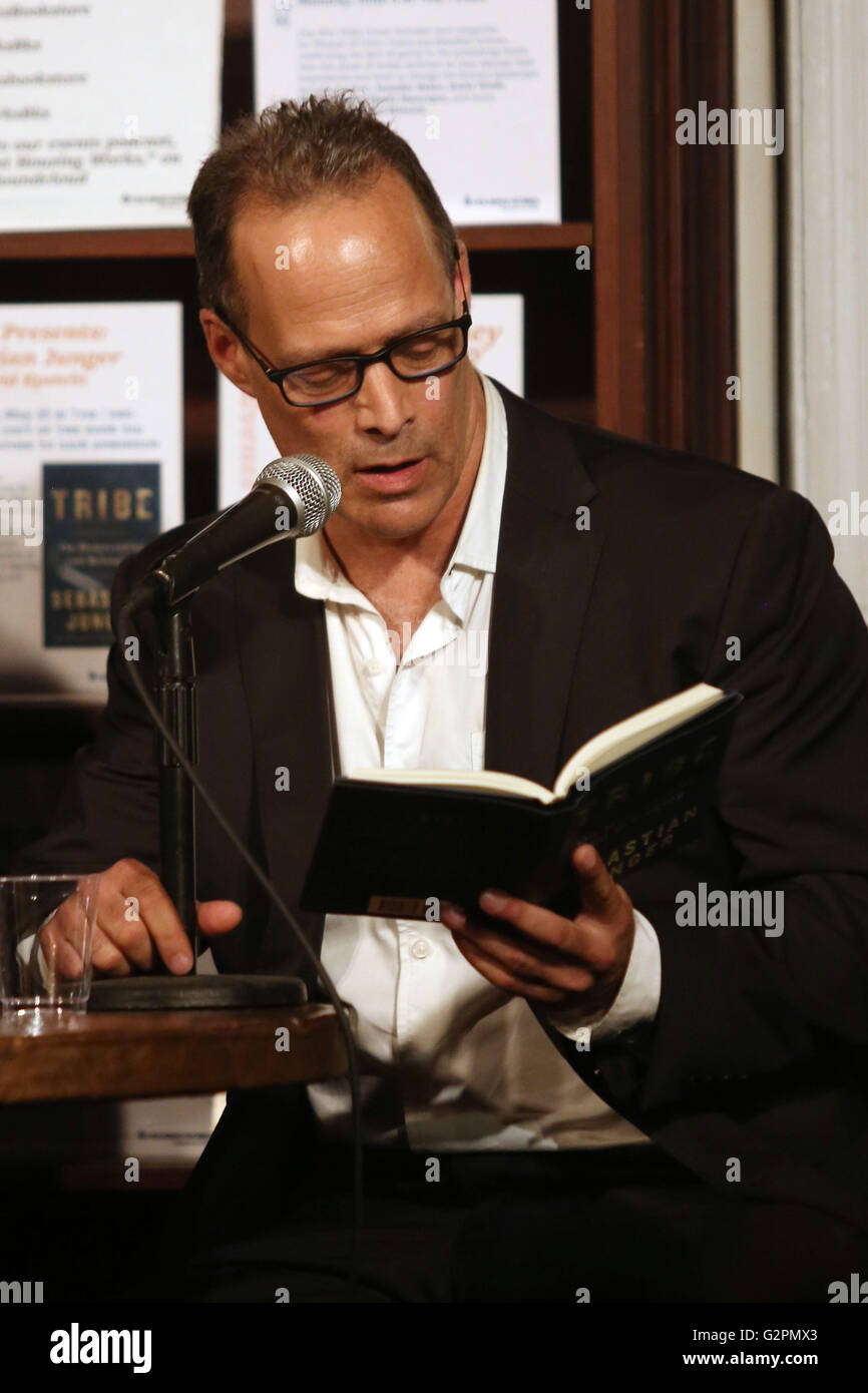 New York City, NY, USA. 25th May, 2016. Journalist Sebastian Junger ...