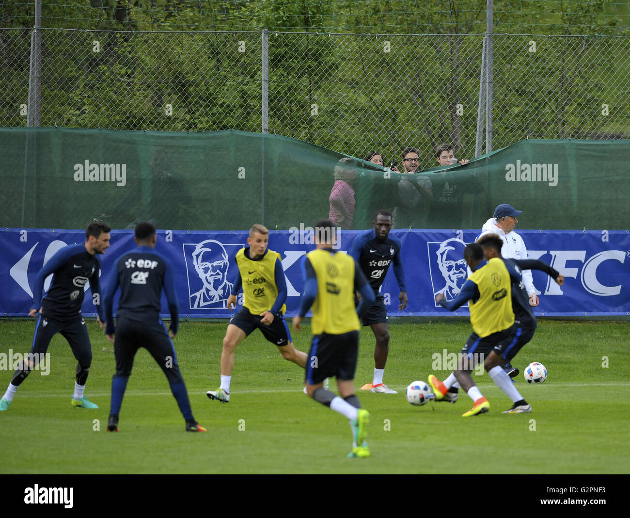 EURO 2016 preparations - impressions of the French training camp on 01 ...