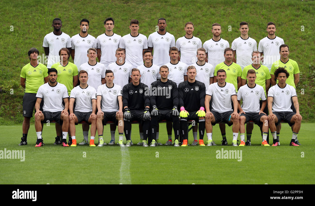 The German national soccer team poses for a group photo in Ascona ...