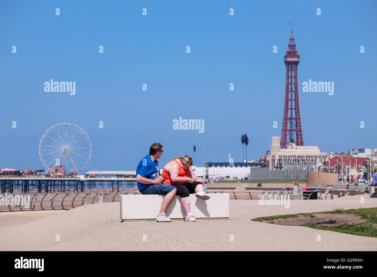 Blackpool summer season hi-res stock photography and images - Alamy