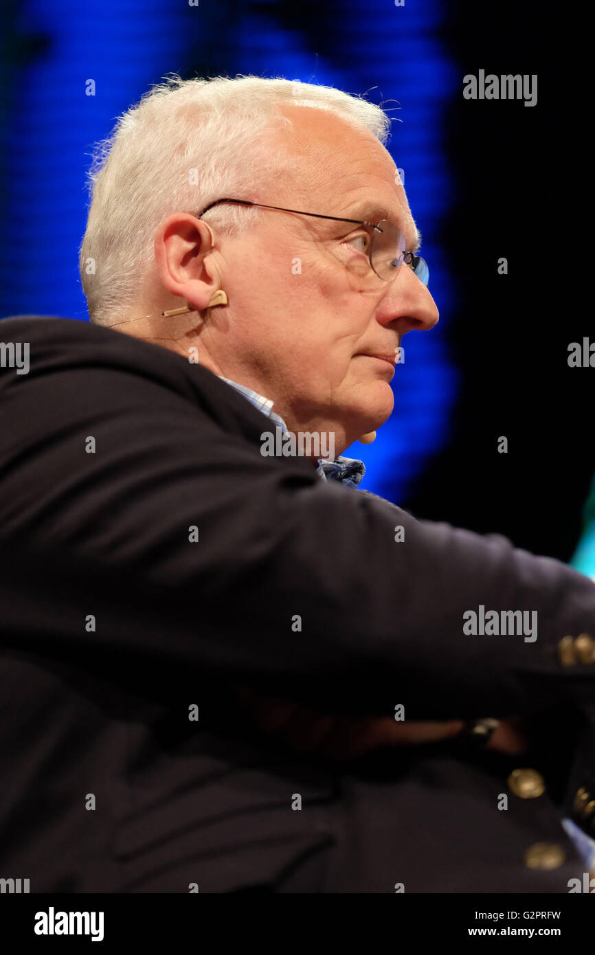 Hay Festival, Wales, UK - June 2016 - Journalist and broadcaster Nik ...