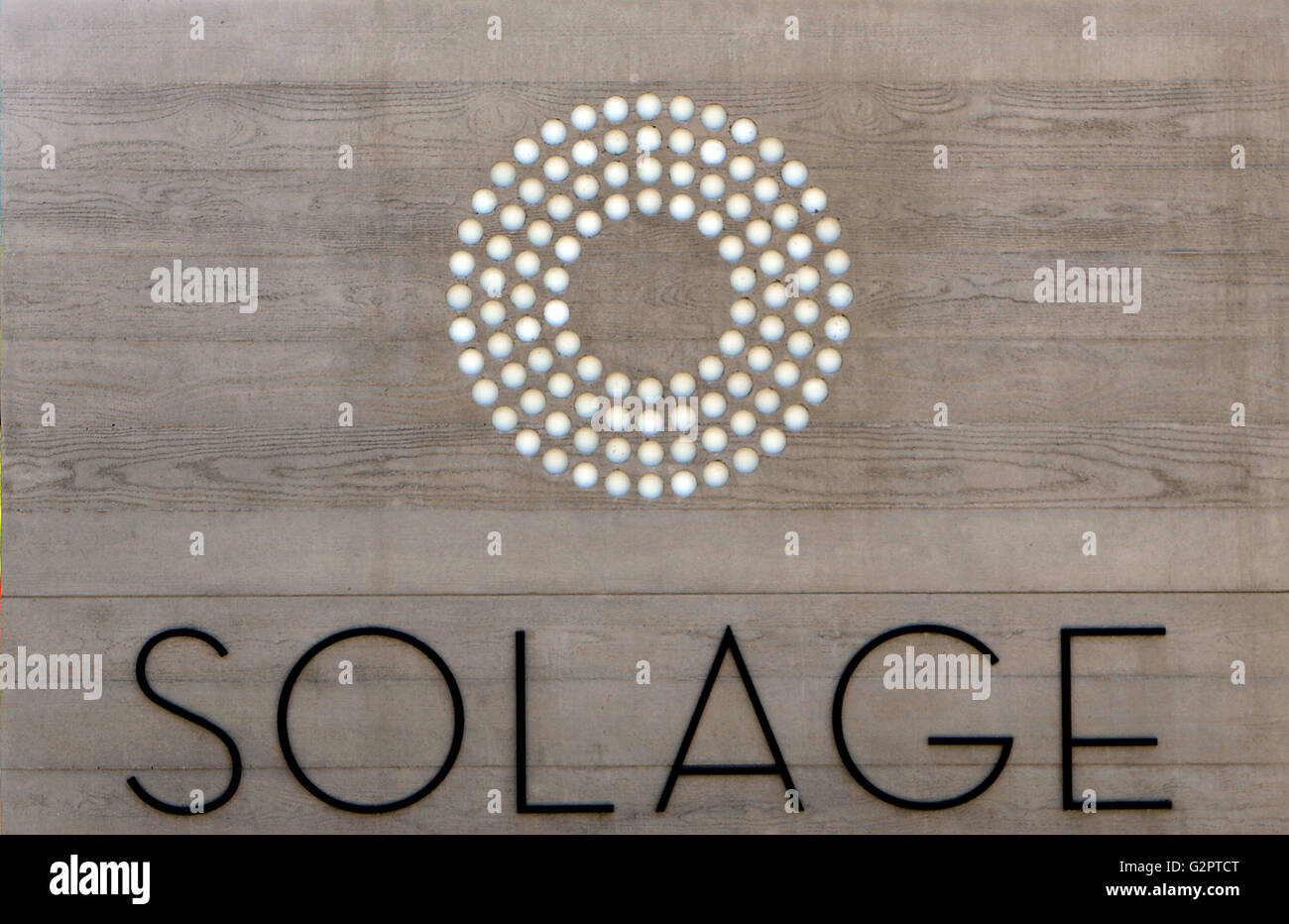 Napa Valley, CA, USA. 18th May, 2016. Solage logo. © Napa Valley ...