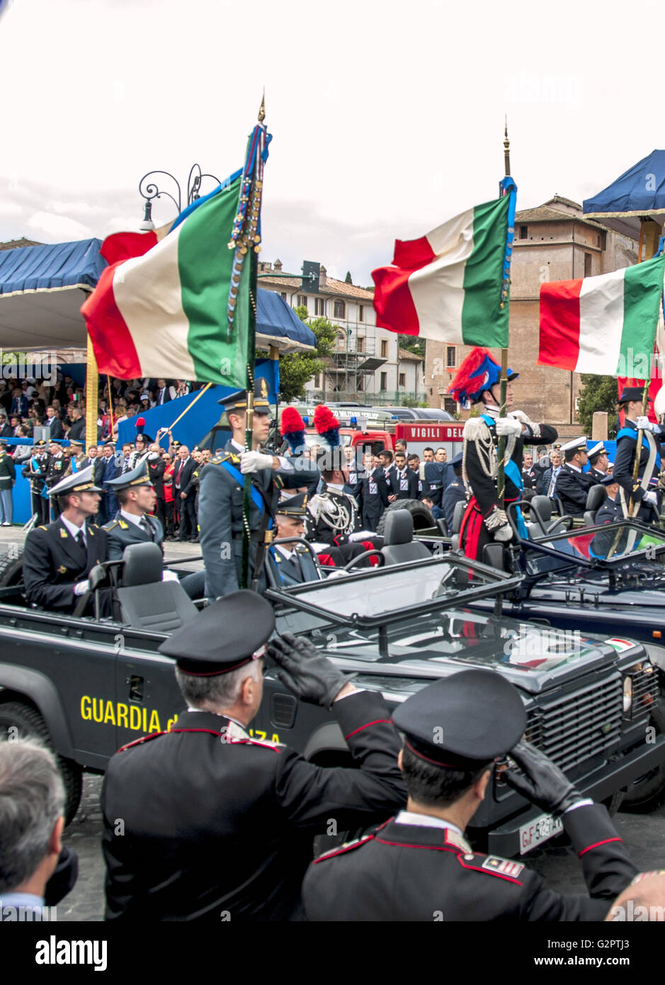 Military parade for the 70th anniversary of the birth of the Italian ...