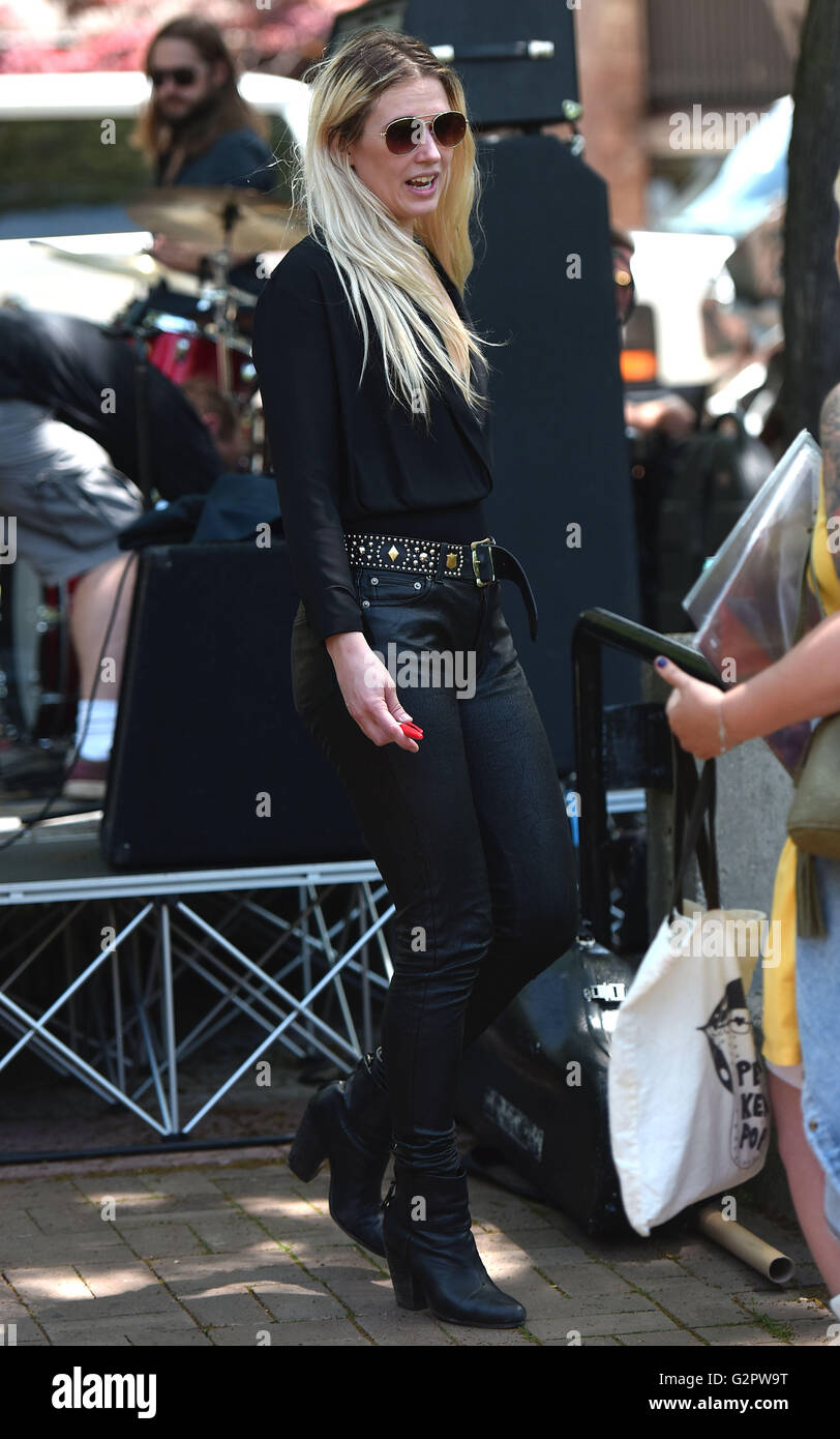 Ann Arbor, MI, USA. 2nd June, 2016. Natalie Bergman of the band Wild ...