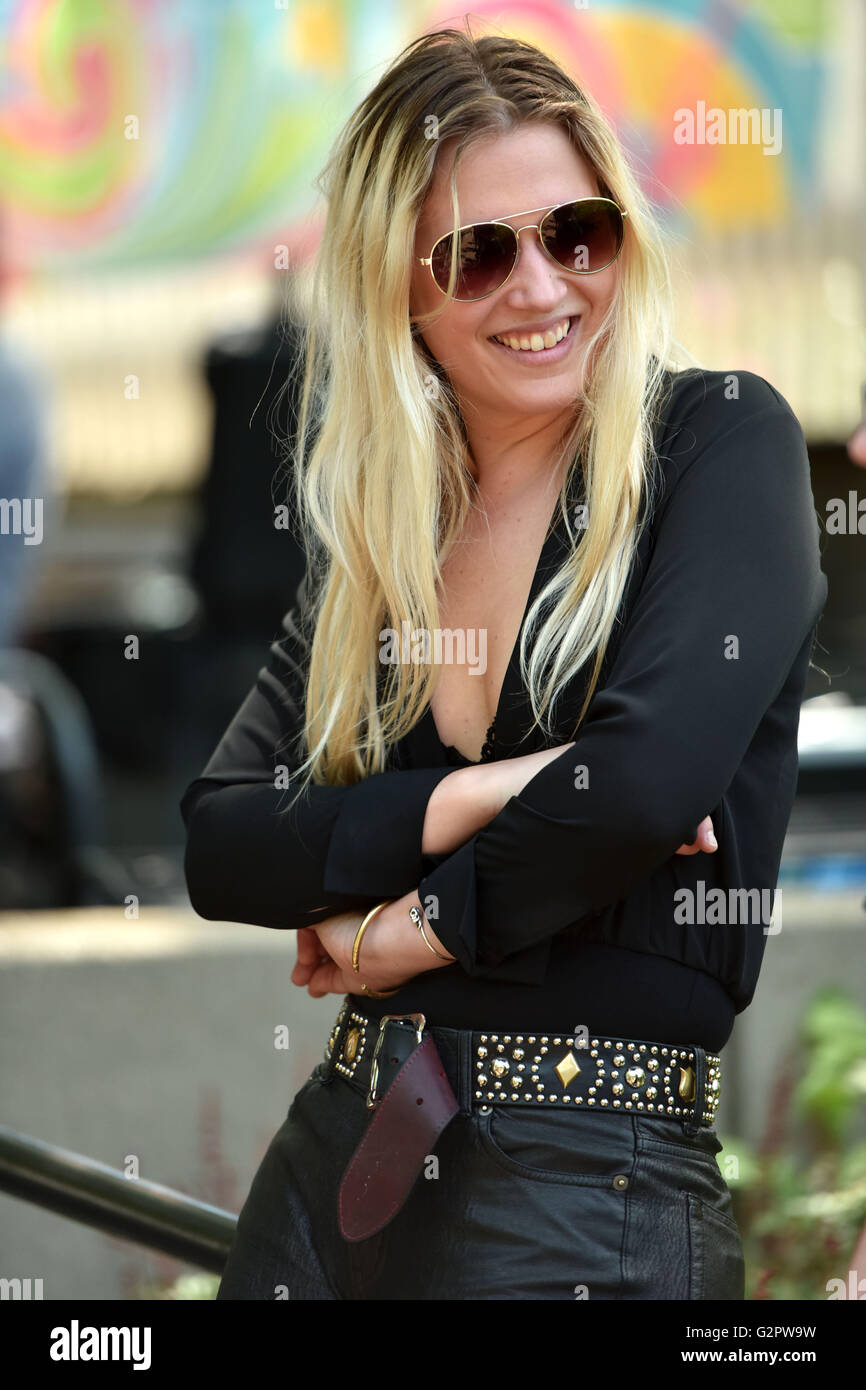 Ann Arbor, MI, USA. 2nd June, 2016. Natalie Bergman of the band Wild ...