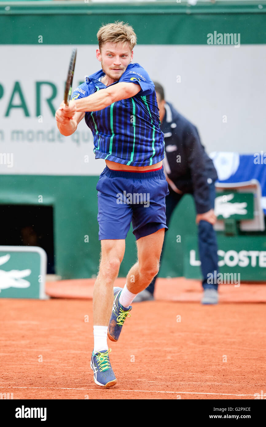 Goffin 2016 roland garros hi-res stock photography and images - Alamy